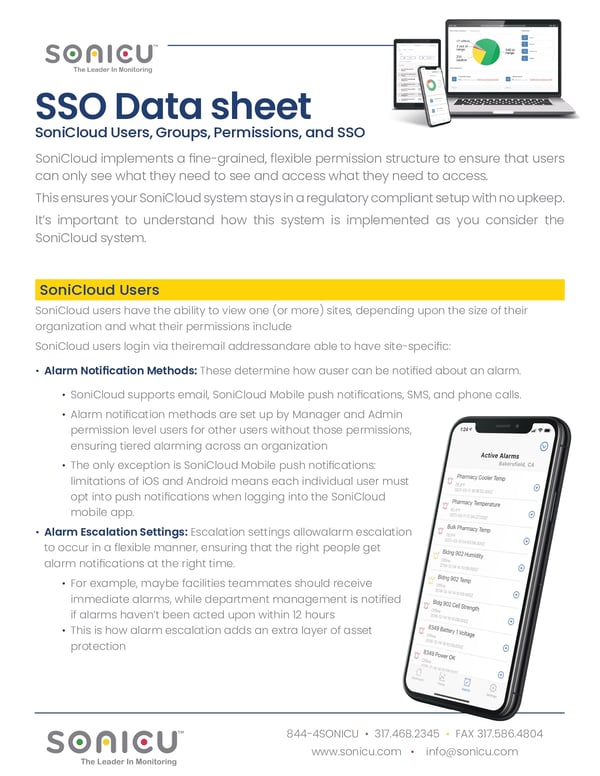 Sonicu | Data Sheets